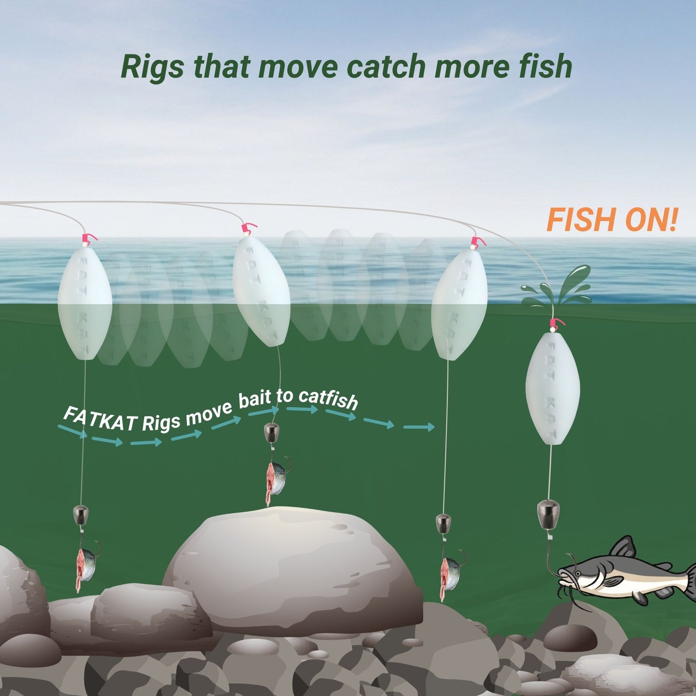 FATKAT™ Rig: Sustainable Catfish Rig for Rivers & Bank Fishing